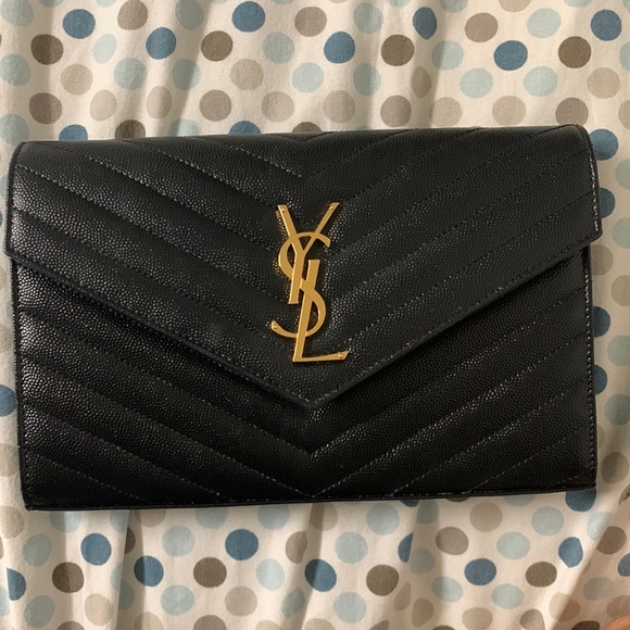 Yves Saint Laurent | Bags | Ysl Cassandre Matelass Chain Wallet In ...